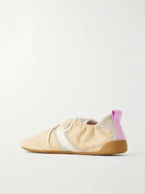 Chloé Kick Suede And Leather Sneakers