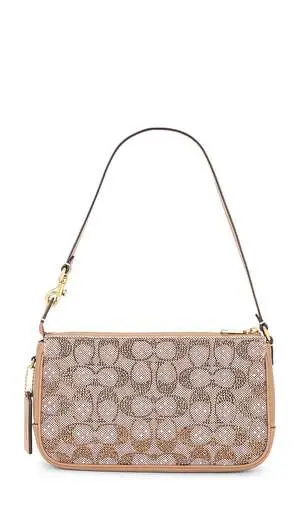 COACH Crystal Signature Jacquard Plaza Shoulder Bag