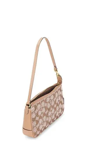 COACH Crystal Signature Jacquard Plaza Shoulder Bag