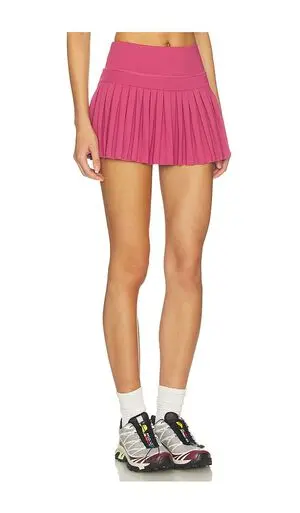 GOLD HINGE Pleated Tennis Skirt In Blush