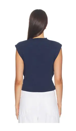Simkhai Sleeveless Top With Padded Shoulders