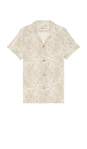 RHYTHM Tally Paisley Shirt In White