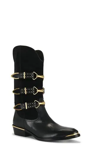 Isabel Marant Étoile Mexia Buckled Suede And Leather Boots
