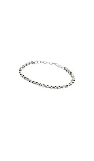 SERGE DENIMES Maille Bracelet In Metallic - Silver