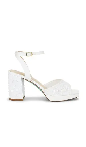 Steve Madden X Betsey Johnson Embellished Block Heel Pumps - Ivory