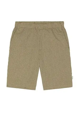 BOUND Gingham Shorts In Green