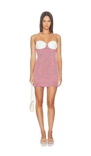 BY.DYLN Sunniva Dress In Red - Cherry