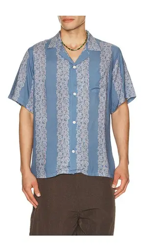 BATHER Coral Fiesta Printed Camp Shirt In . Also