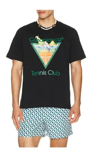 Casablanca Classic T-shirt In . Also - Black
