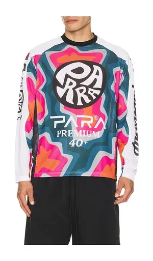 PARRA Graphic Print Long Sleeve Jersey