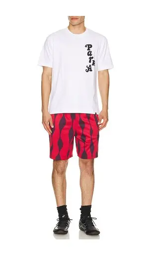 PARRA Waved Mesh Shorts