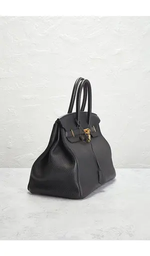 FWRD RENEW Hermes Togo Birkin 35 Handbag - Black