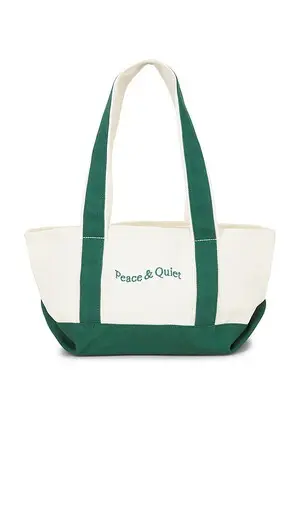 MUSEUM OF PEACE & QUIET Mini Wordmark Boat Tote - Green