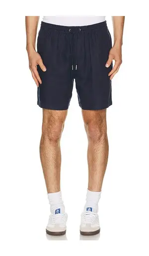 Nn07 Gregor Linen Shorts - Blue