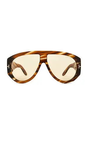 TOM FORD Bronson Acetate Sunglasses - Brown