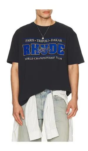 Rhude Chrono Tee In . Also