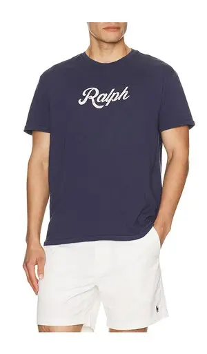 Polo Ralph Lauren Polo Ralph Lauren Ralph Logo T-Shirt In Blue. Size S. Also Navy