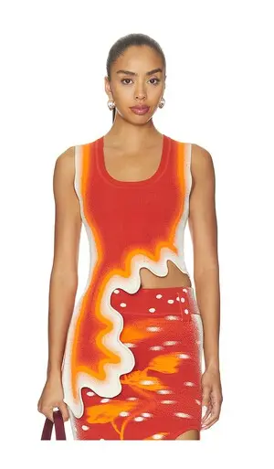 Ph5 Kerry Wavy Tank Top - Orange