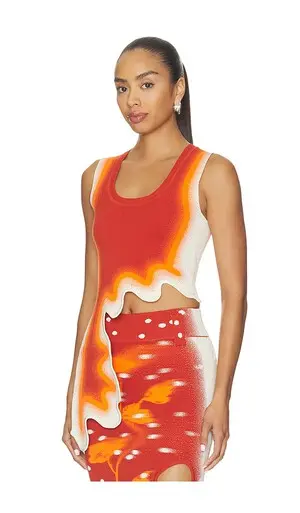 Ph5 Kerry Wavy Tank Top - Orange