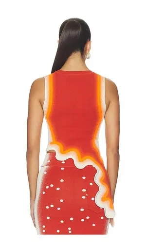 Ph5 Kerry Wavy Tank Top - Orange
