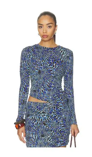 Ulla Johnson Nova Ruched Jersey Top