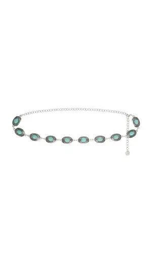 LOVERS AND FRIENDS Lucia Belt - Metallic Silver