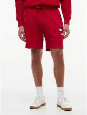Tommy Hilfiger Retro Soccer Track Shorts - Medium Red