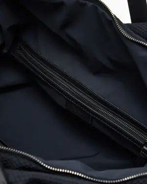 Giorgio Armani Holdall Weekender In Mesh And Leather