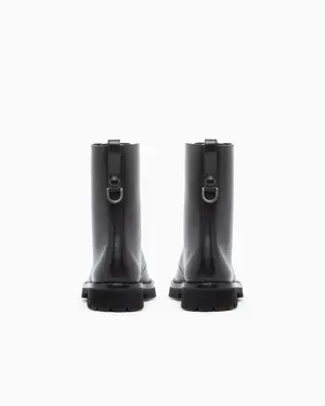 Giorgio Armani Boot Leather Upper With Cushioned Sole