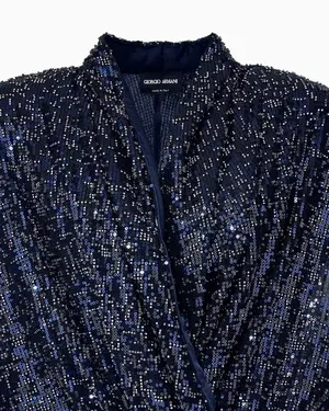 Giorgio Armani Embroidered Sequin Gown