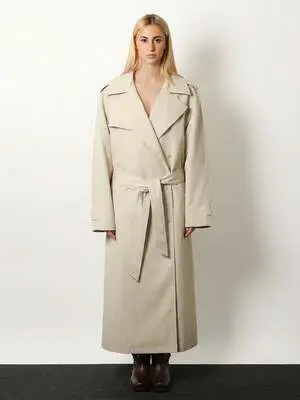 THE FRANKIE SHOP Riva Cotton Blend Trench Coat