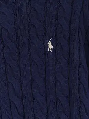 Polo Ralph Lauren Cable Knit Crew Neck Sweater - Blue