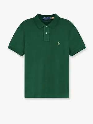 Polo Ralph Lauren Cotton Polo With Front Logo Embroidery - Green