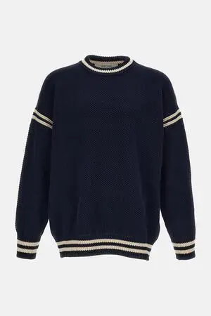 GOLDEN GOOSE Reynard Crew-neck Sweater - Blu