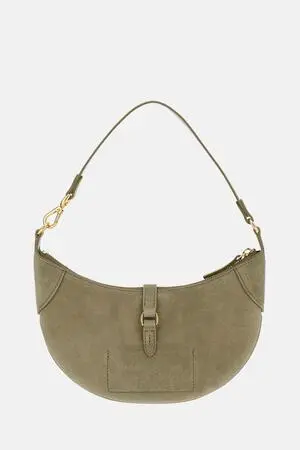 Polo Ralph Lauren Polo Id Mini Shoulder Bag In Suede - Green