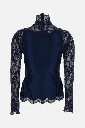 Rabanne Long-sleeve Lace Top