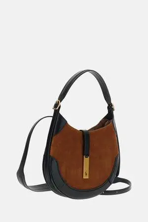 Polo Ralph Lauren Small Leather Shoulder Bag - Brown