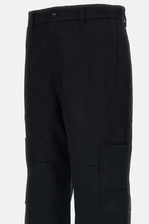 Thom Browne Wide-leg Cotton Twill Trousers