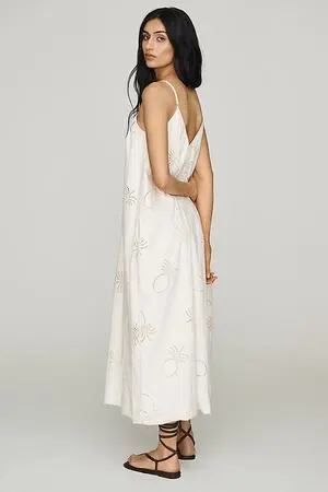 Farm Rio Cotton Bubble Hem Midi Dress