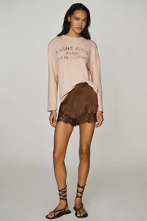 ANINE BING Long Sleeve Melrose T-shirt