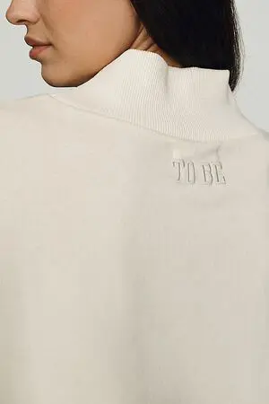 Anthropologie Cotton Funnel-neck Sweatshirt With Collegiate Graphic