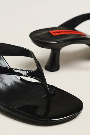 SIMONMILLER Beep Flip-flop Kitten Heel Sandals - Black