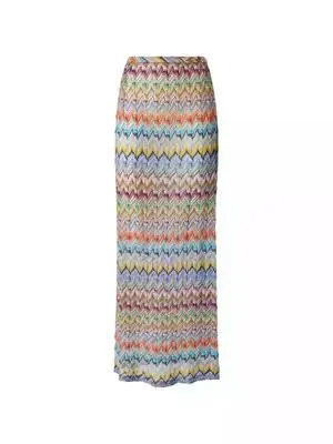 Missoni Long Lamé Cover-up Skirt - Neutrals