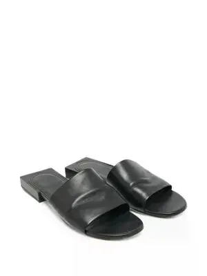 Balenciaga Leather Square-toe Box Sandals