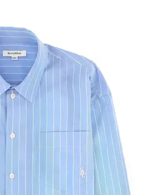 SPORTY & RICH Striped Cotton Shirt