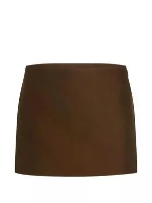 Khaite Jett Mini Skirt - Green