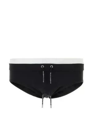 Dolce & Gabbana Logo-detail Swimming Briefs - Black