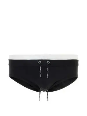 Dolce & Gabbana Logo-detail Swimming Briefs - Black