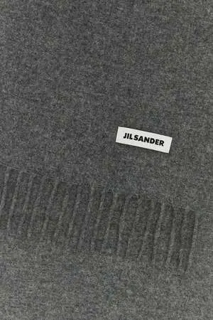 JIL SANDER Dark Wool Scarf