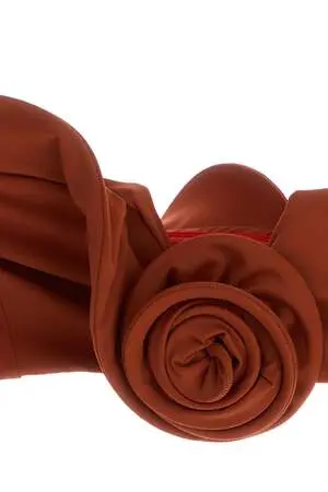 Magda Butrym Brick Stretch Nylon Bikini Top